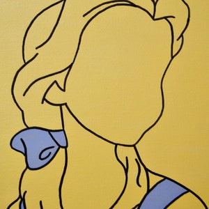 Beauty and the Beast - Belle Painting - Canvas Painting - Acrylic ...