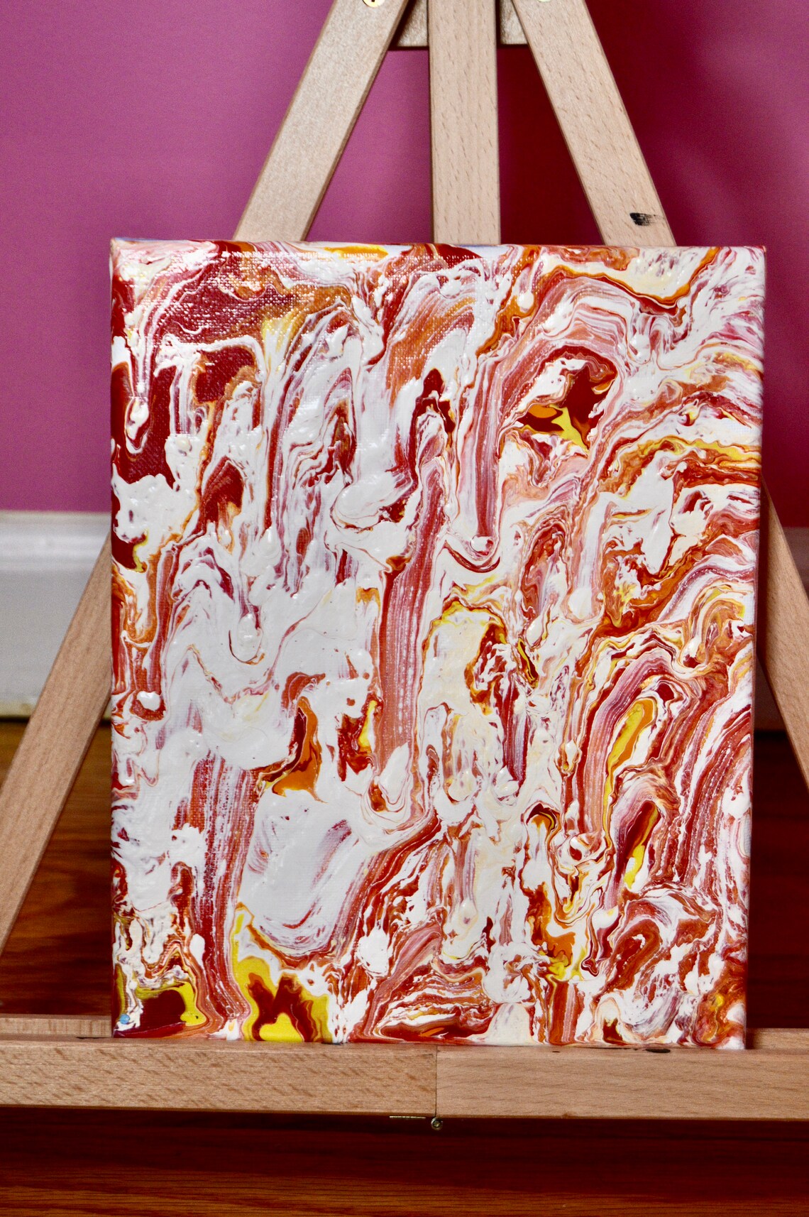Sunburst Paint Pour - Etsy