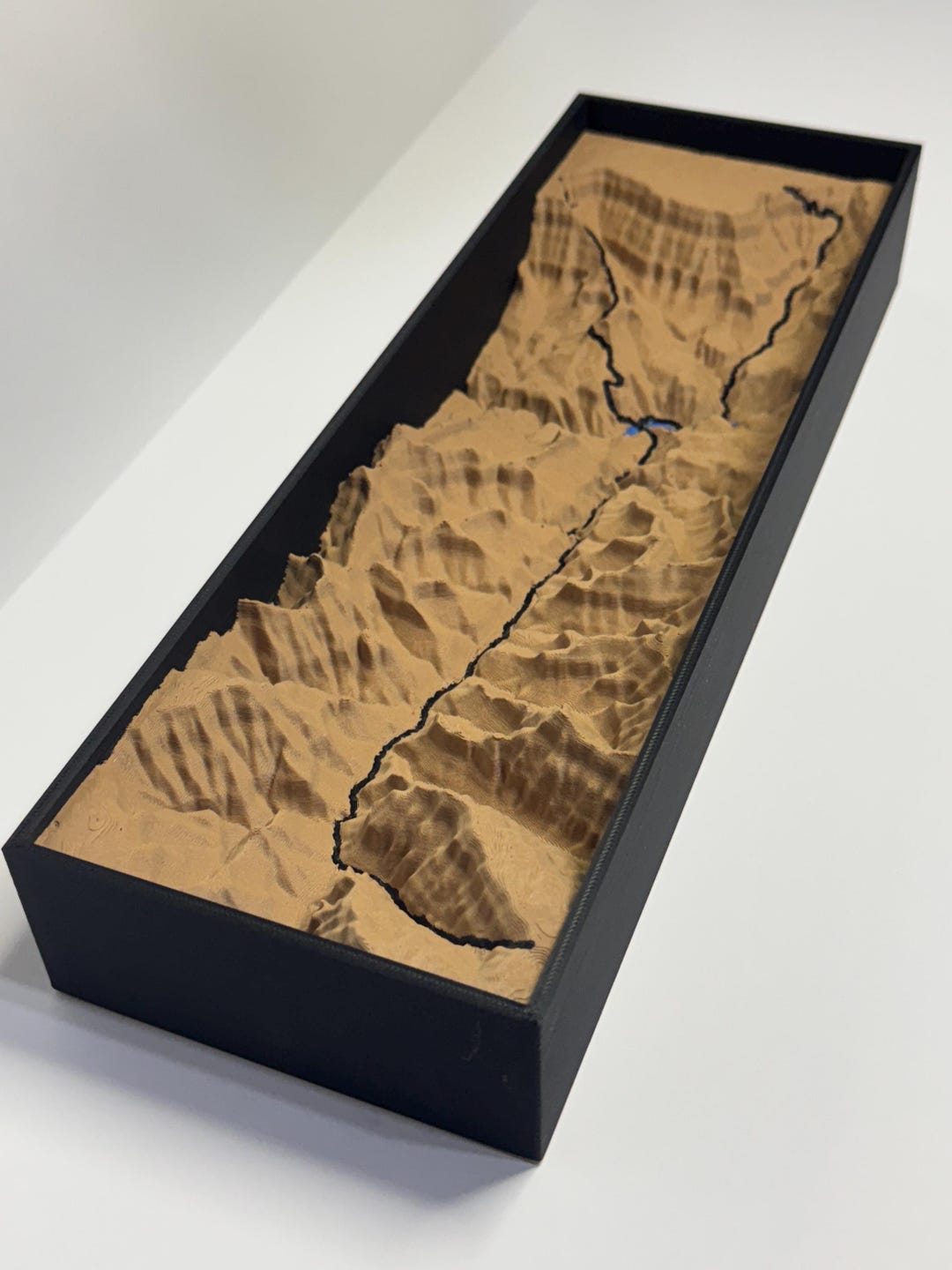 Grand Canyon Rim-to-rim 3D Topographic Map of North Rim and South Rim ...
