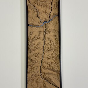 Grand Canyon Rim-to-rim 3D Topographic Map of North Rim and South Rim ...