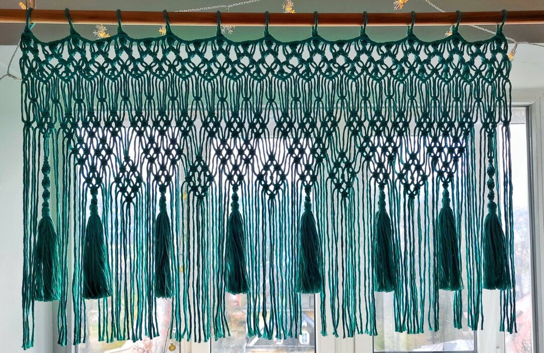 Decor Macrame Curtain,banner Macrame, Macrame Wallart. Living Room.home ...