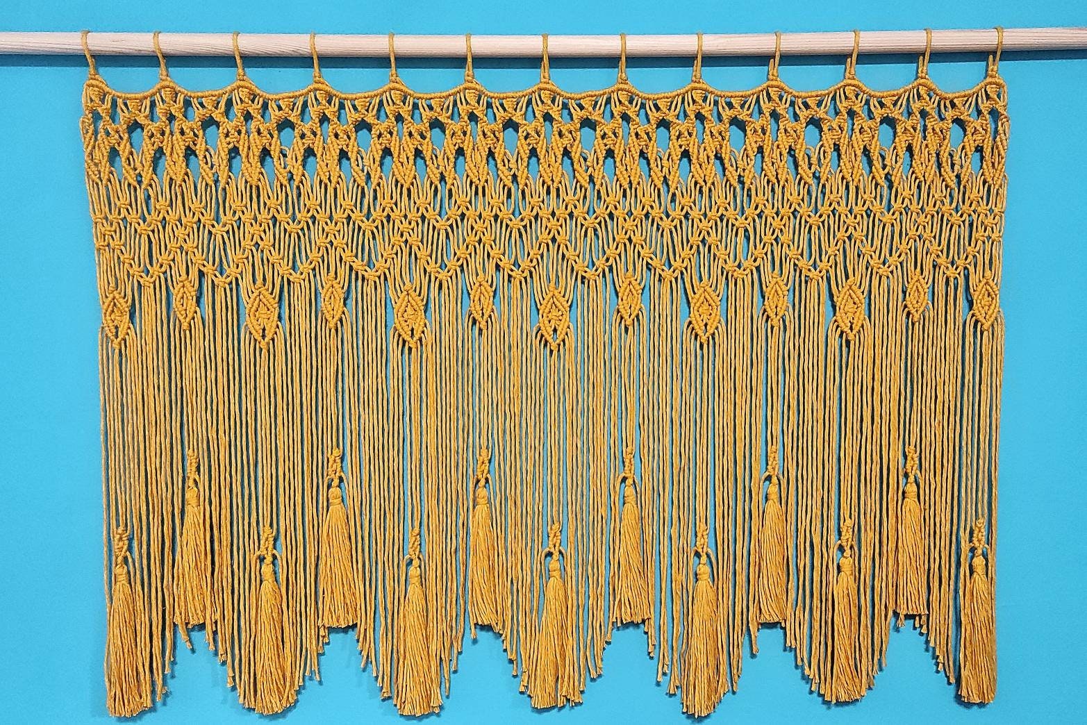 Decor Macrame Curtainbanner Macrame Macrame Wallart. Window - Etsy