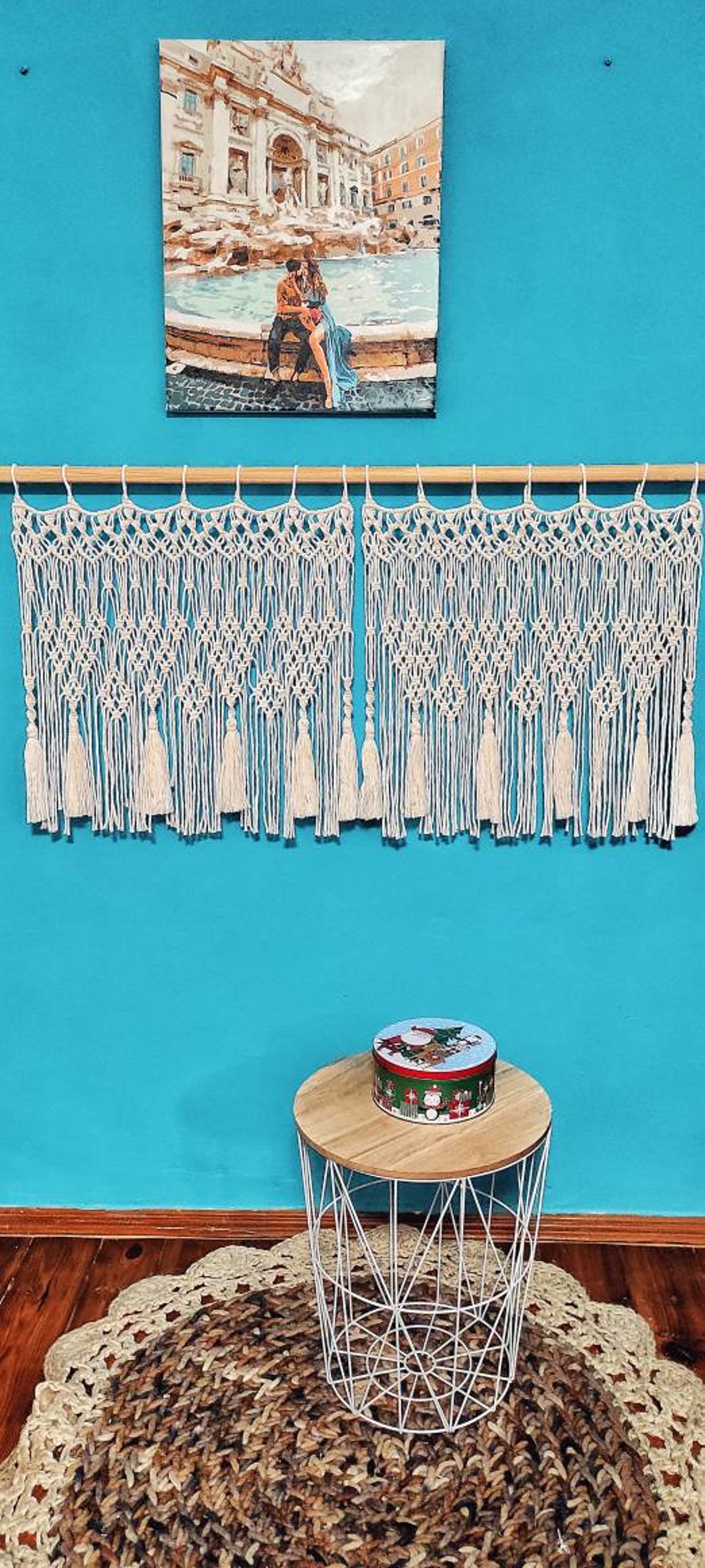 Decor Macrame Curtainbanner Macrame Macrame Wallart. Window - Etsy