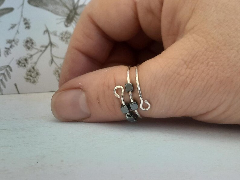 925 Silver Thumb Fidget Ring Anxiety Ring Skin Picking Ring - Etsy UK