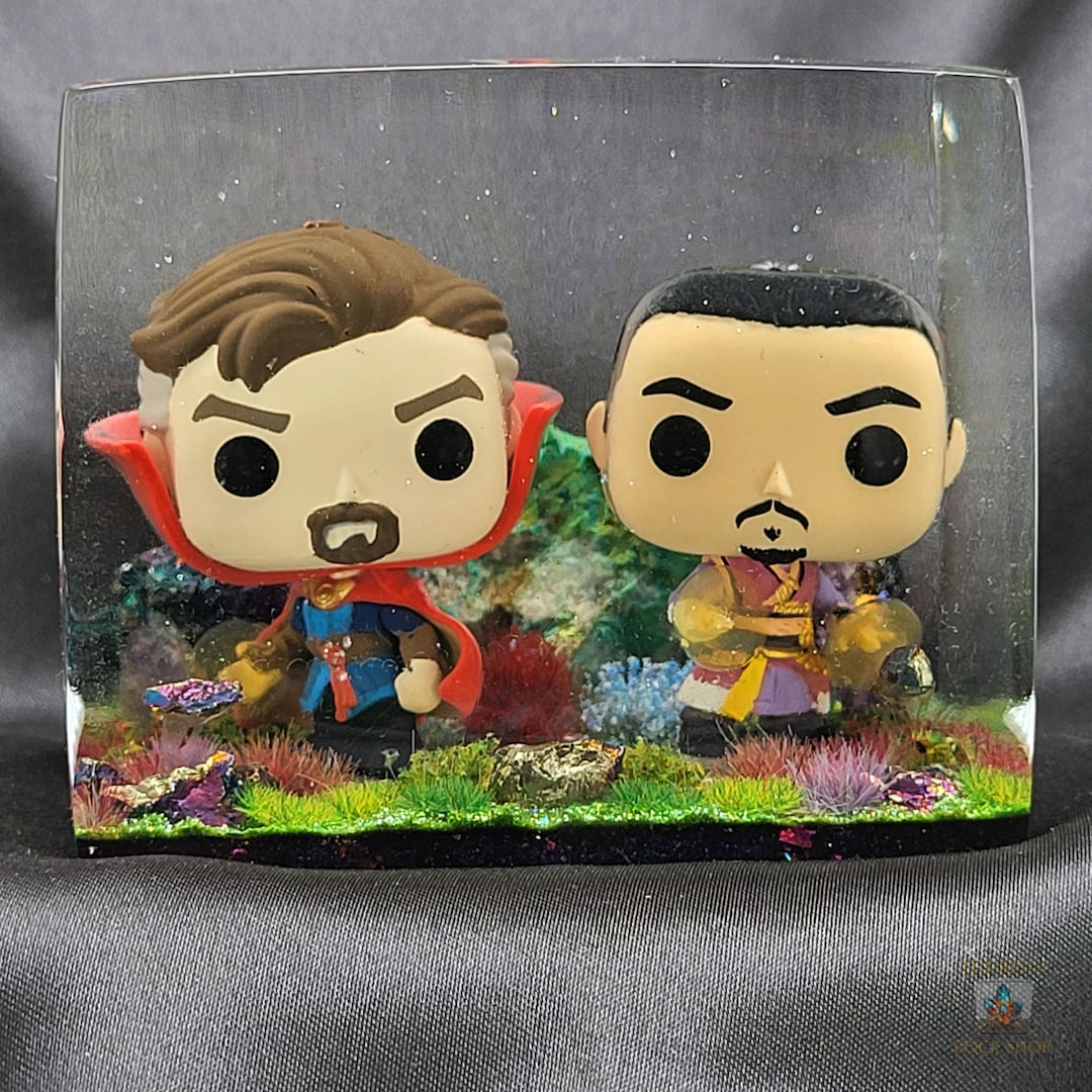 Dr Strange & Wong Funko Pop Custom Funko Diorama Resin Cube - Etsy