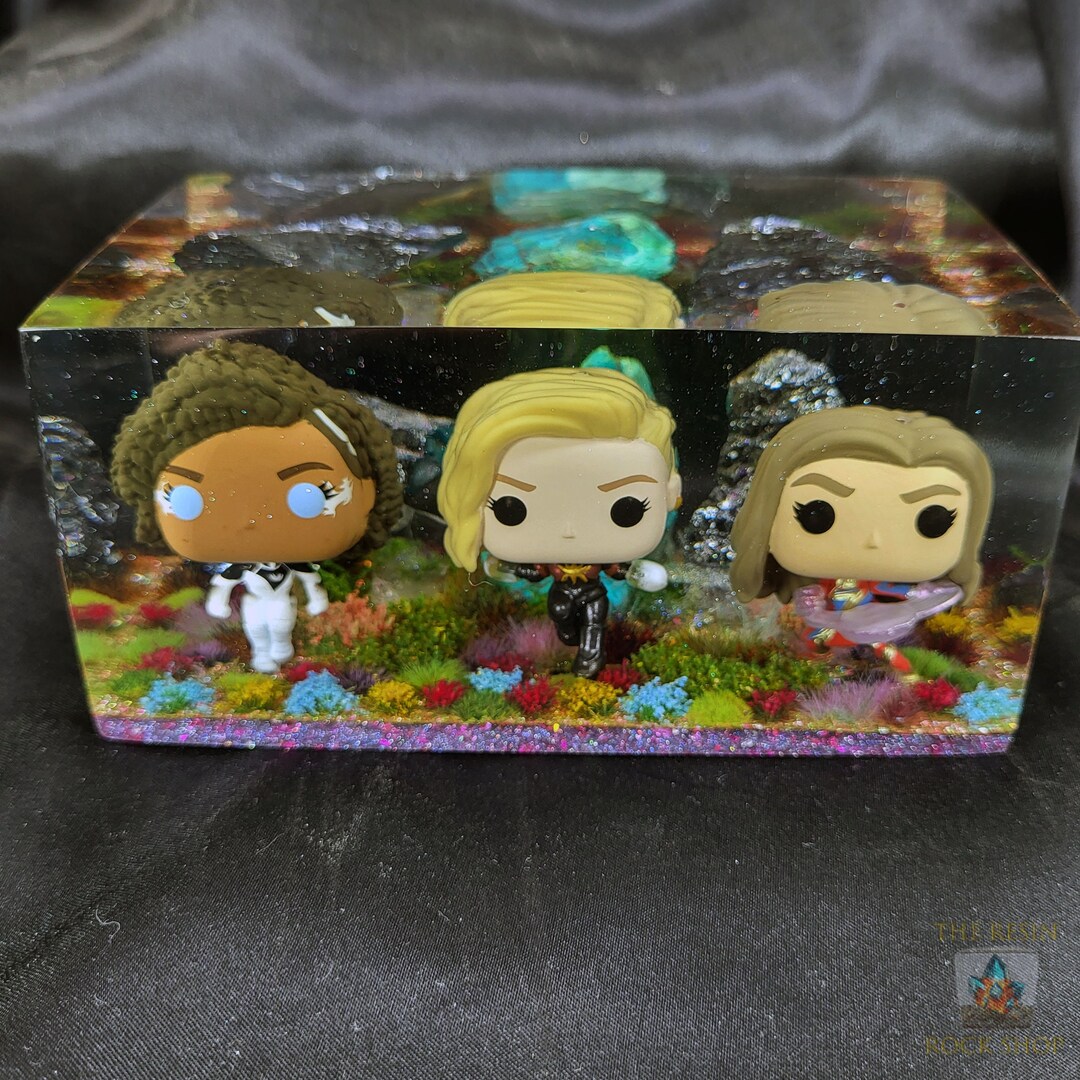 The Marvels, Danvers, Rambeau, and Kamala, Funko Pocket Pop in Resin ...