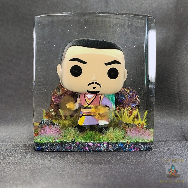 Wong Funko Pop Custom Funko Diorama Resin Cube Marvel MCU Dr. - Etsy