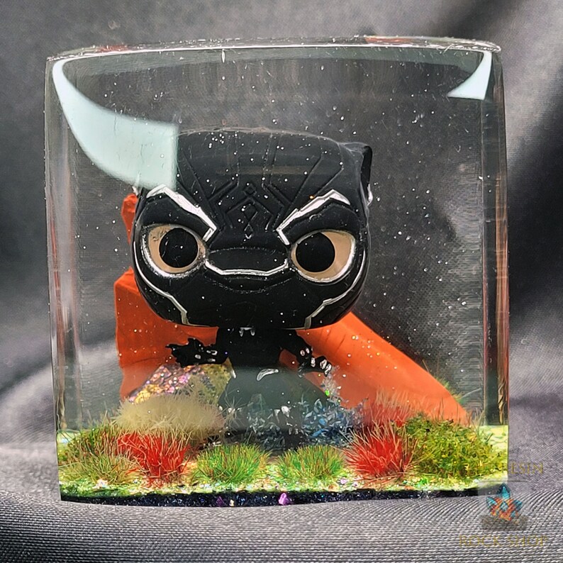 Black Panther Funko Pocket Pop Custom Funko Cube Wakanda - Etsy