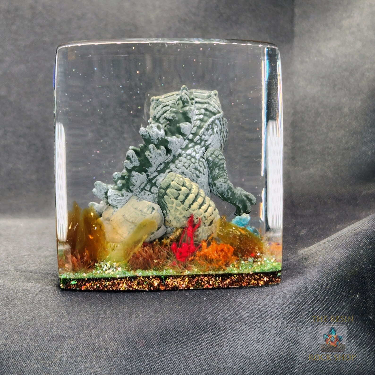 Godzilla Funko Pocket Pop in Resin Cube Diorama Godzilla Vs - Etsy