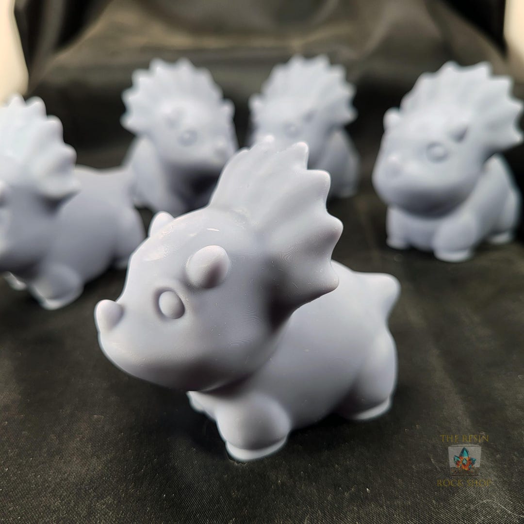 2.5-inch High Resolution 3D Printed Paintable Baby Dinosaurs, Fun Craft ...