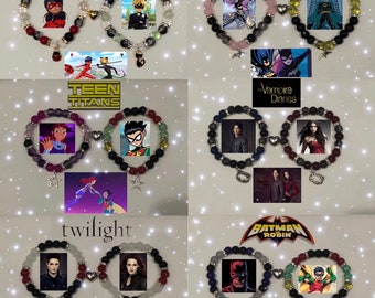 Character Couple/friendship Bracelets - Etsy