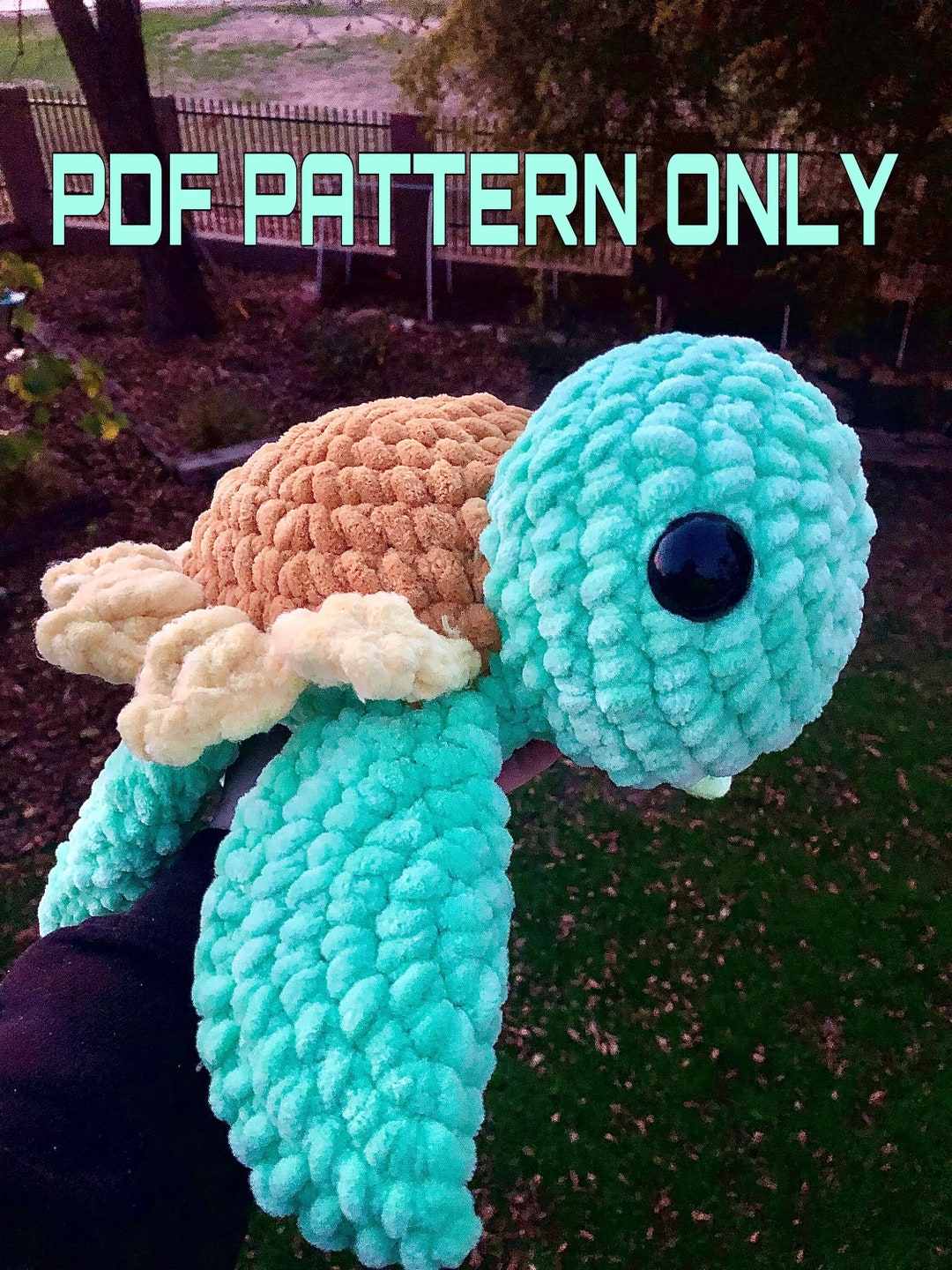 Jumbo Sunflower Turtle Crochet Pattern - Etsy