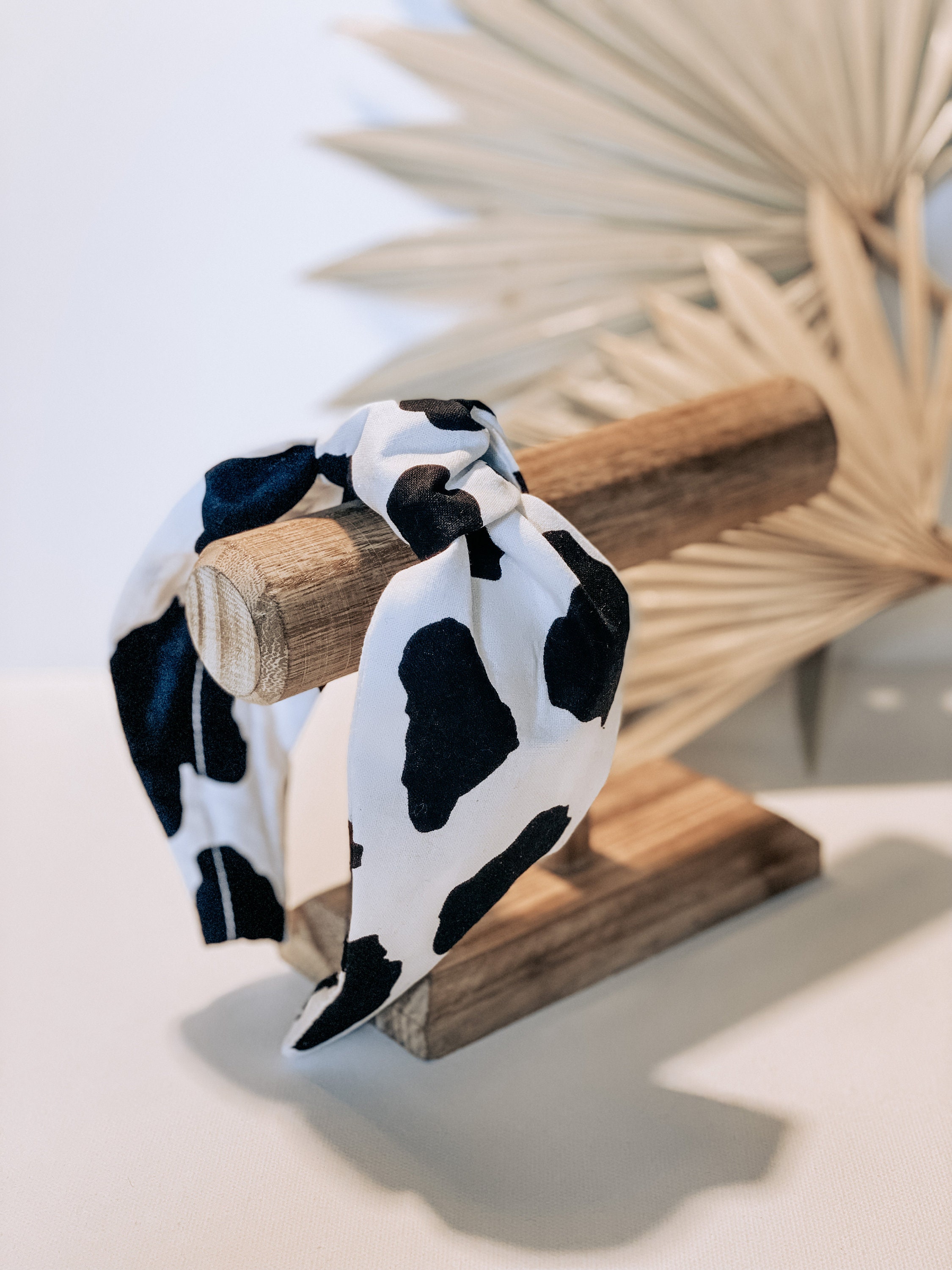 Cow Print Headband - Etsy