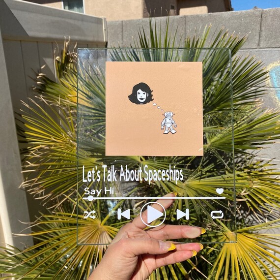 Personalized Glass Music Plaque - Etsy