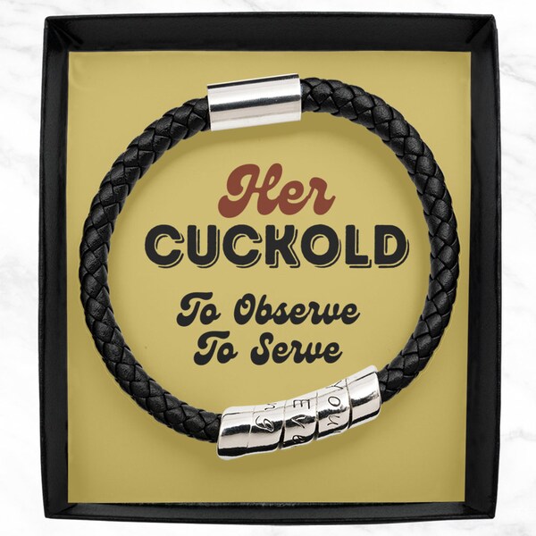 Faux Leather Cuckold Bracelet Etsy