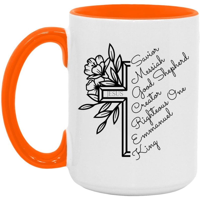 Jesus Names Mug Gifts for Him Her, Jesus Mug Cup, Religious Mug ...