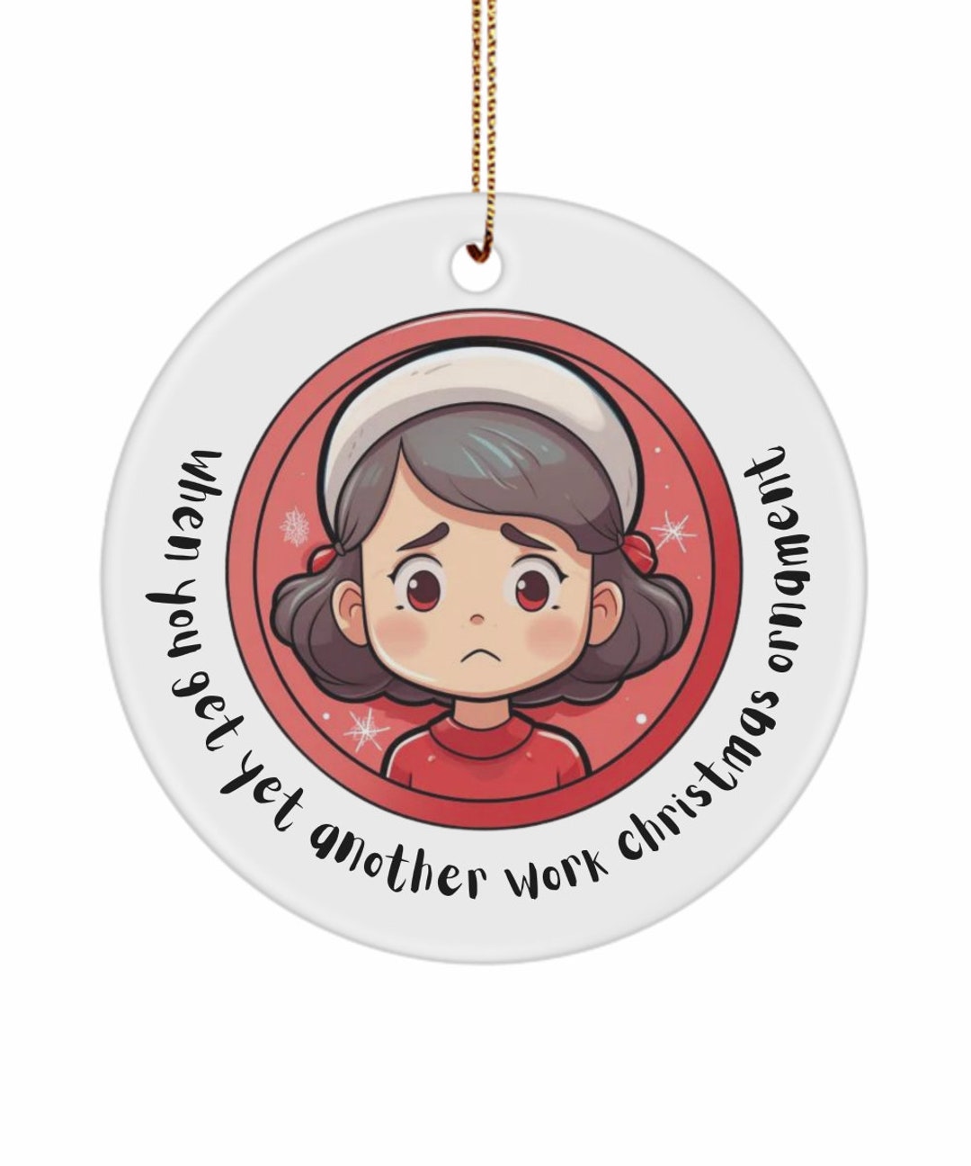 Funny 2025 Christmas Ornament: Cheeky Sarcastic Coworker Gift Exchange ...