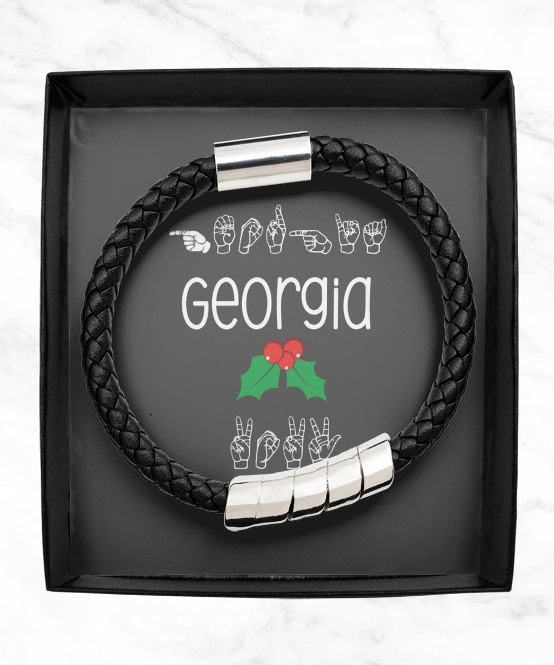 ASL Sign Language Bracelet Jewelry Christmas Gifts - Etsy