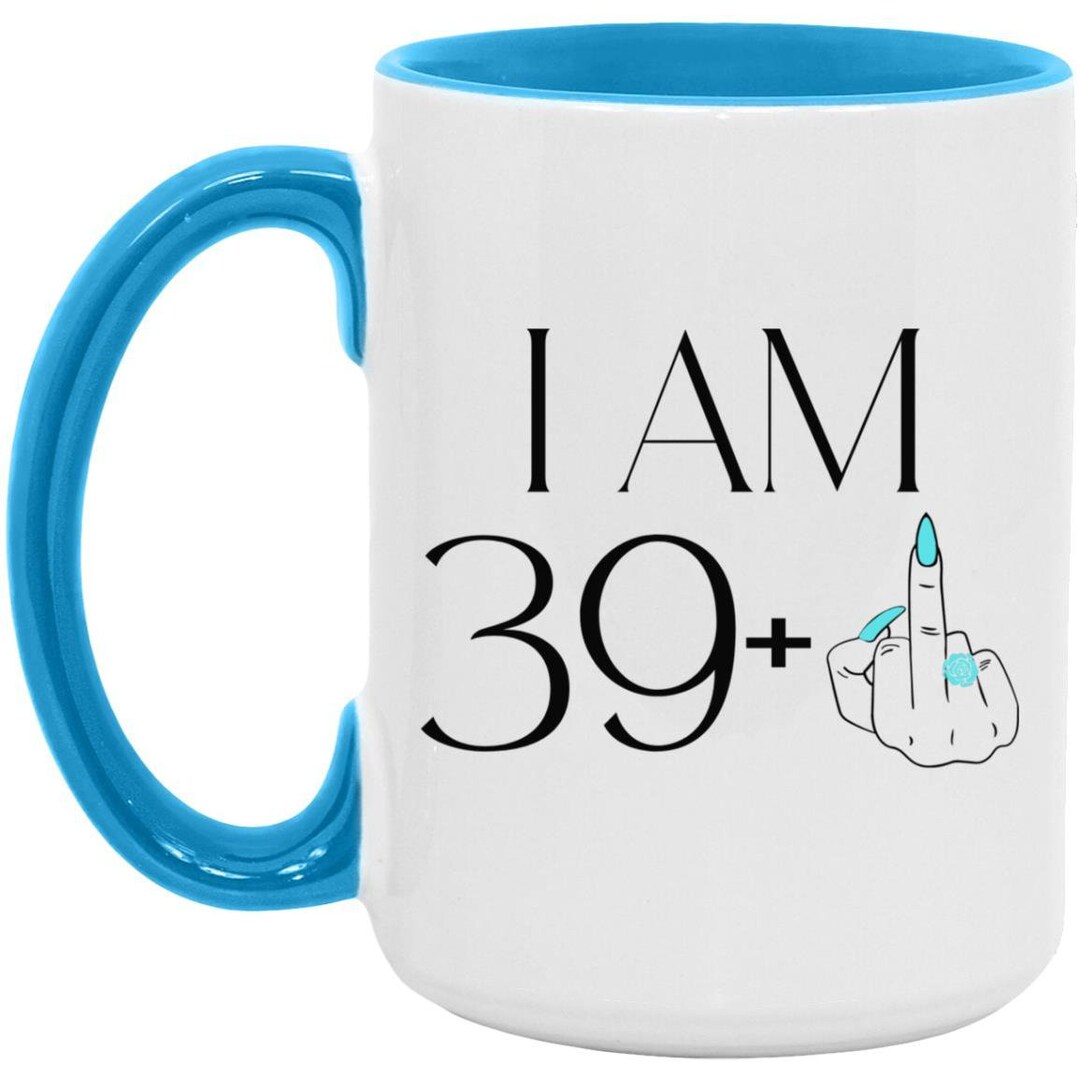 Flipping Bird Middle Finger Mug Gifts for 40th Birthday, Funny Coffee ...