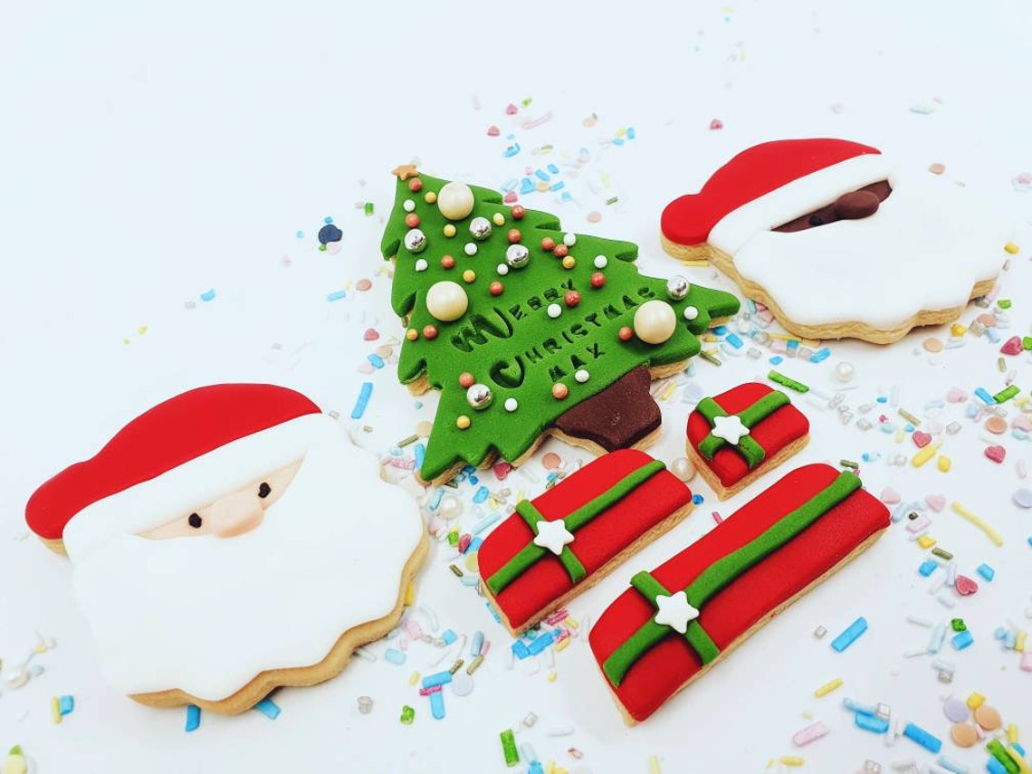 Kids Christmas Gift, Christmas Cookie Gift, Iced Biscuit, Personalised ...