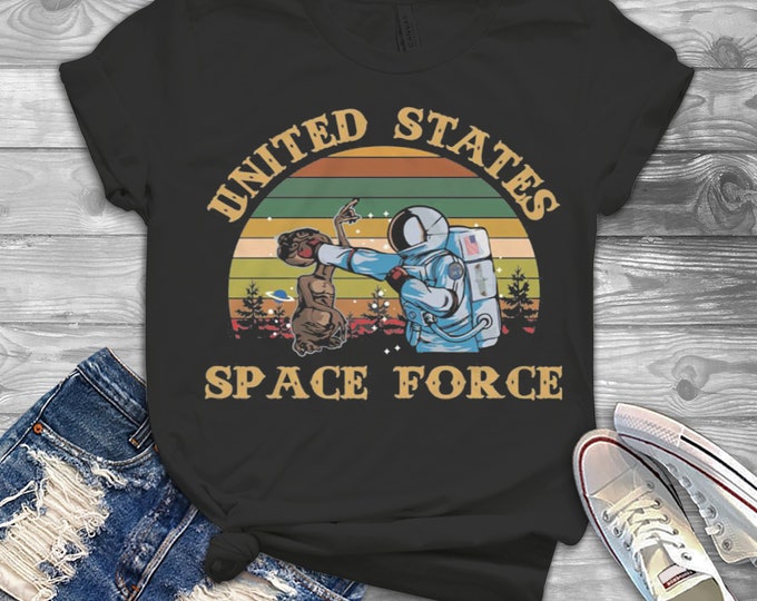 Alien United States Space Force Retro Vintage T-shirt Space | Etsy