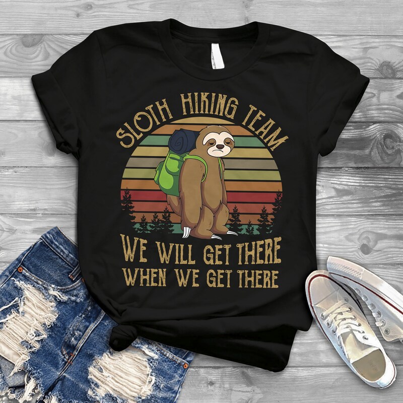Sloth Hiking Team - Etsy