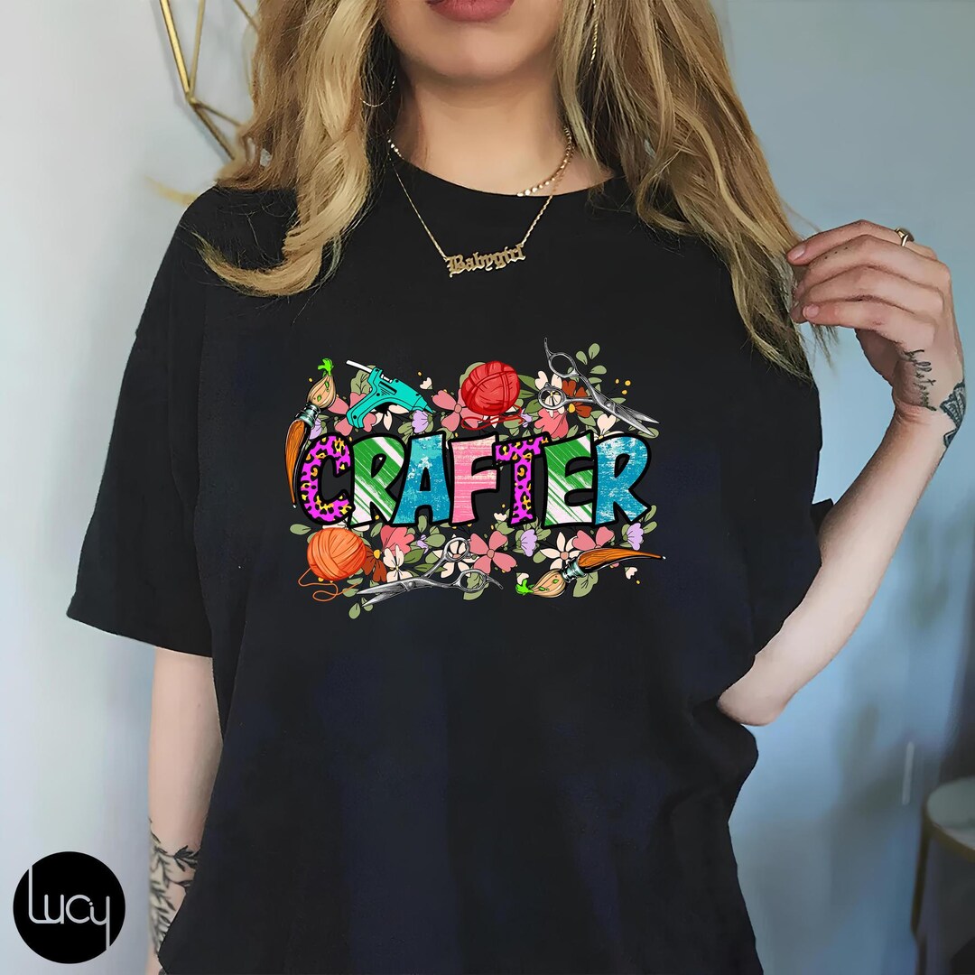 Crafter Funny Sewing Vintage T-shirt, Sewing Shirt, Crafter Shirt ...