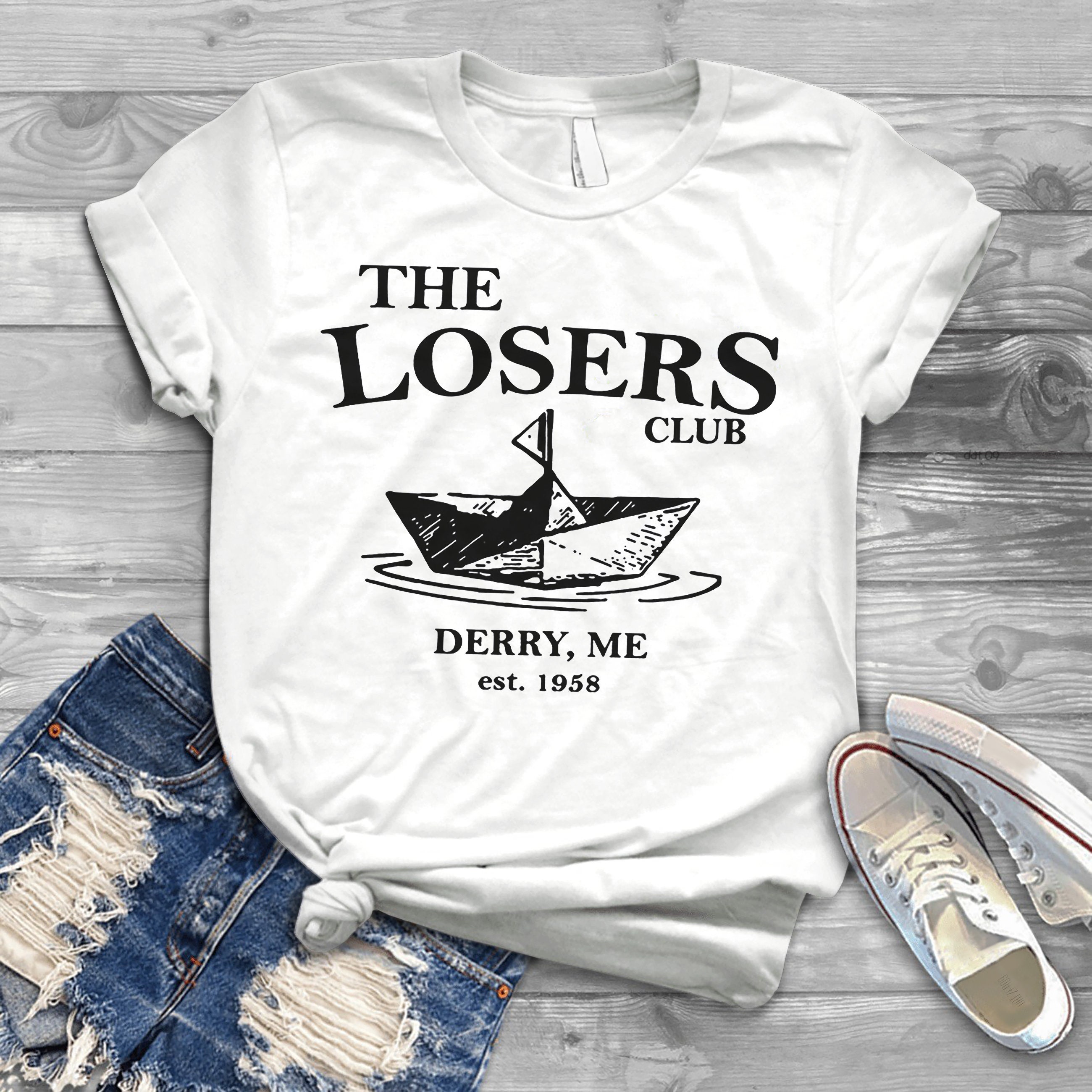 The Losers Club Derry Me Est 1958 Boat Vintage T-shirt, the Losers Club ...