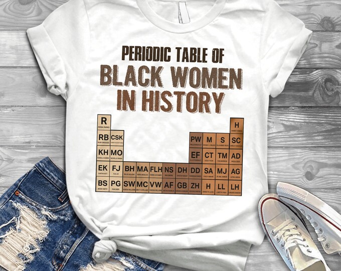 Periodic Table of Black History Sweatshirt, Black History Month Shirt ...