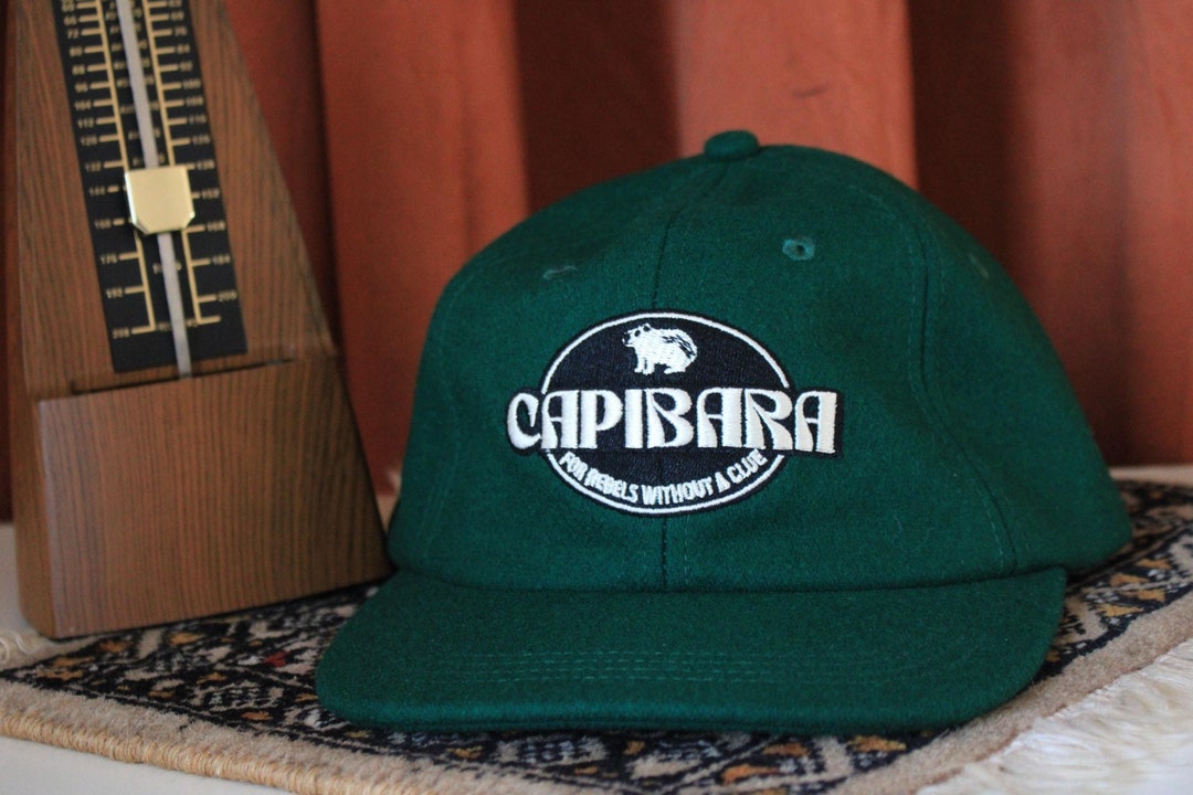 Capibara Handmade Woolblend Sixpanel Cap in Pine Green - Etsy