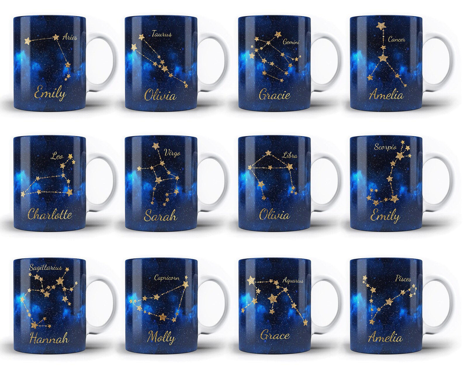 Personalised Zodiac Astrology Star Sign 11oz Ceramic Mug - Etsy