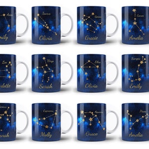 Personalised Zodiac Astrology Star Sign 11oz Ceramic Mug - Etsy