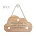 Personalised Wooden Cloud Room Sign With Childs Name - Animal Airplane ...