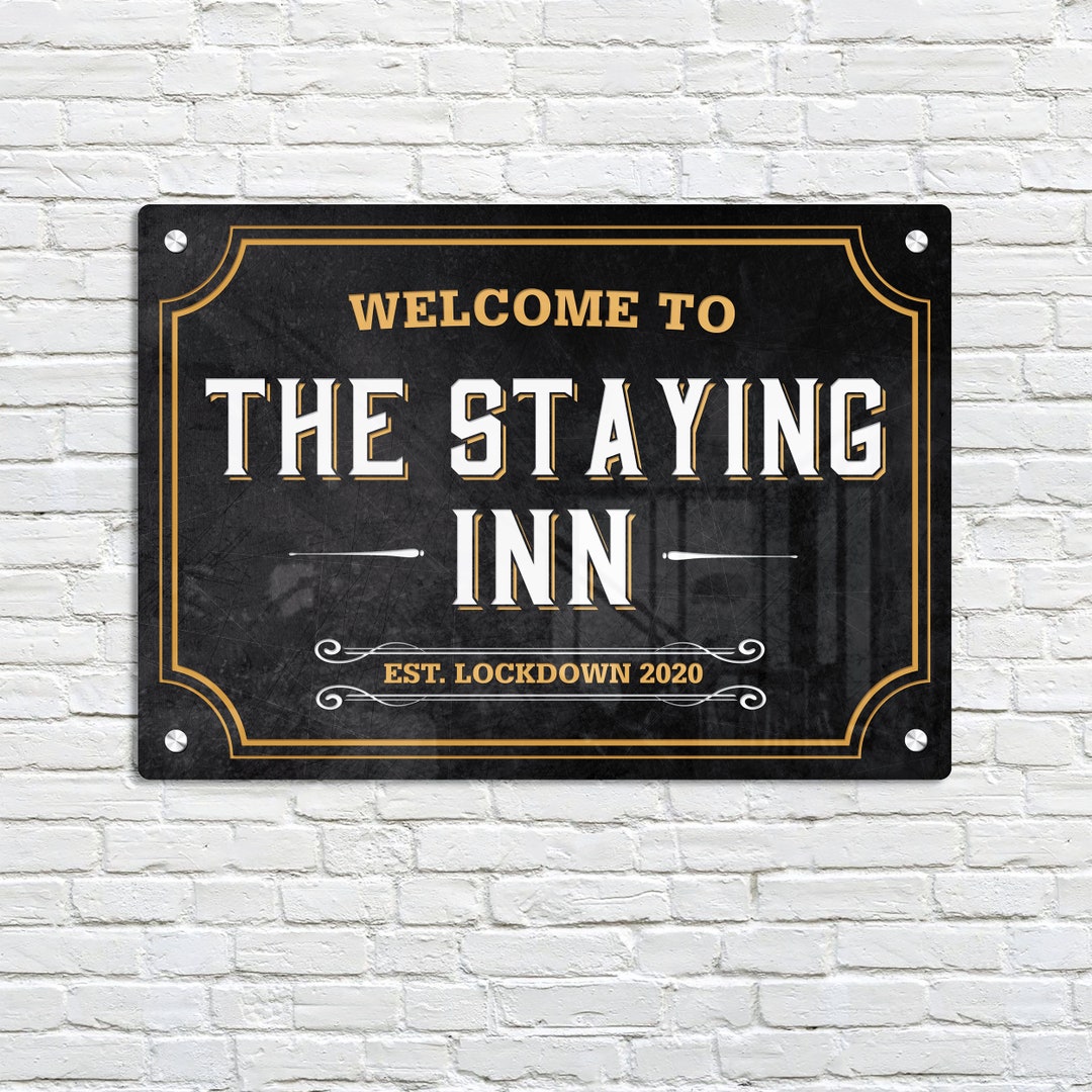 Personalised Welcome Bar Sign With Rustic Black Chalk Board Background ...
