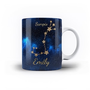 Personalised Zodiac Astrology Star Sign 11oz Ceramic Mug - Etsy
