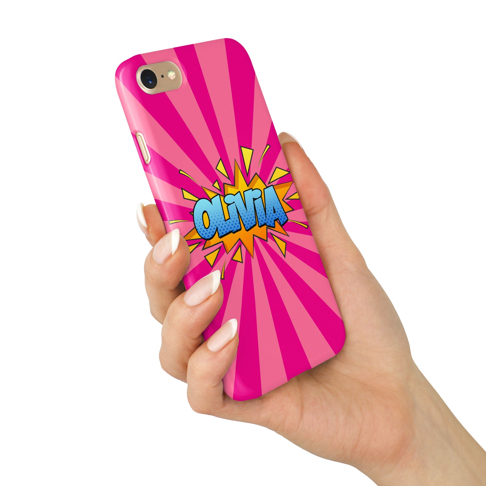 Personalised Comic Caption Phone Case With Name or Message for - Etsy ...