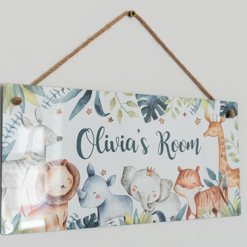 Animal Door Name Kids - Etsy UK