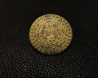 Gold Aztec Calendar - Etsy