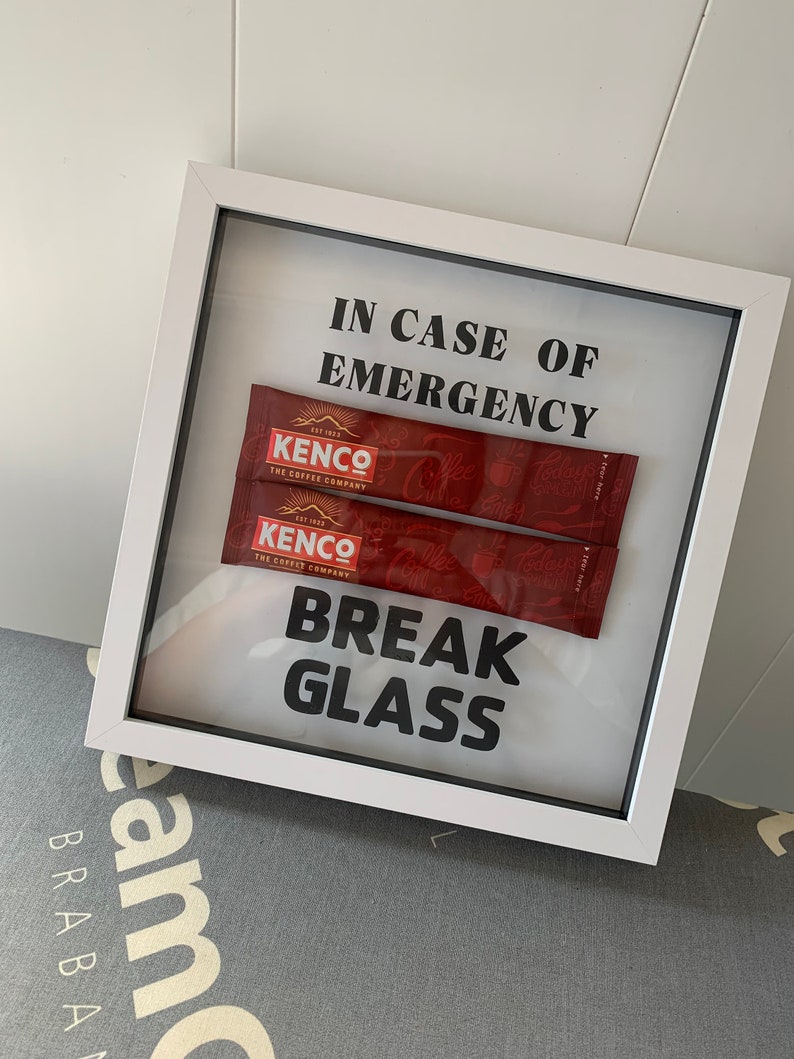 In Case of Emergency BREAK GLASS Frame - Etsy