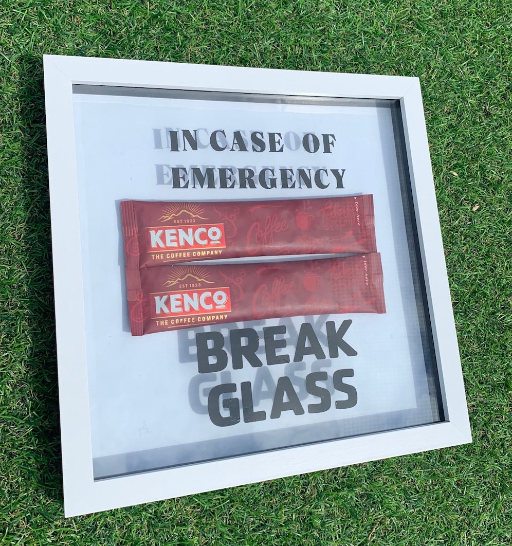 In Case of Emergency BREAK GLASS Frame - Etsy
