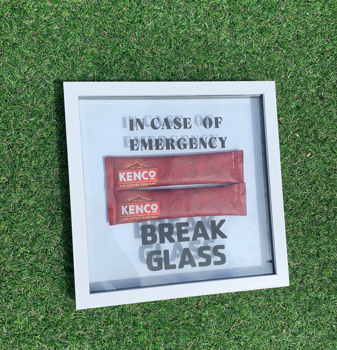 In Case of Emergency BREAK GLASS Frame - Etsy