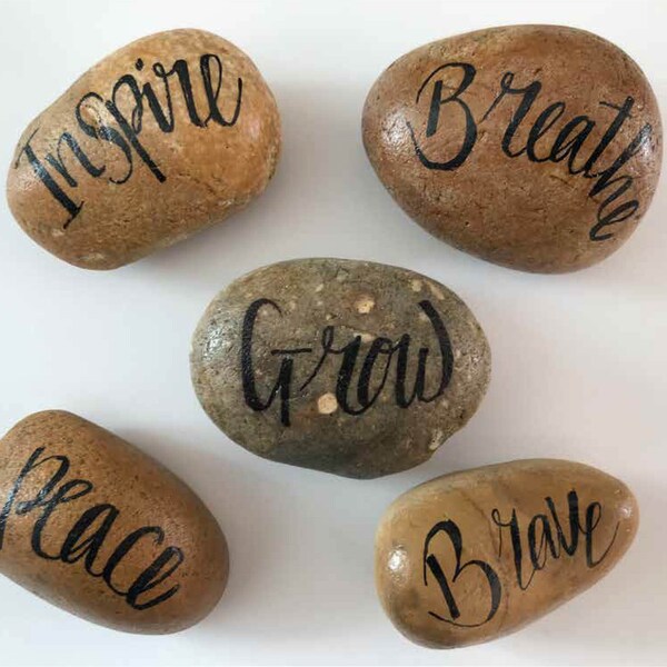 Message Stones - Etsy