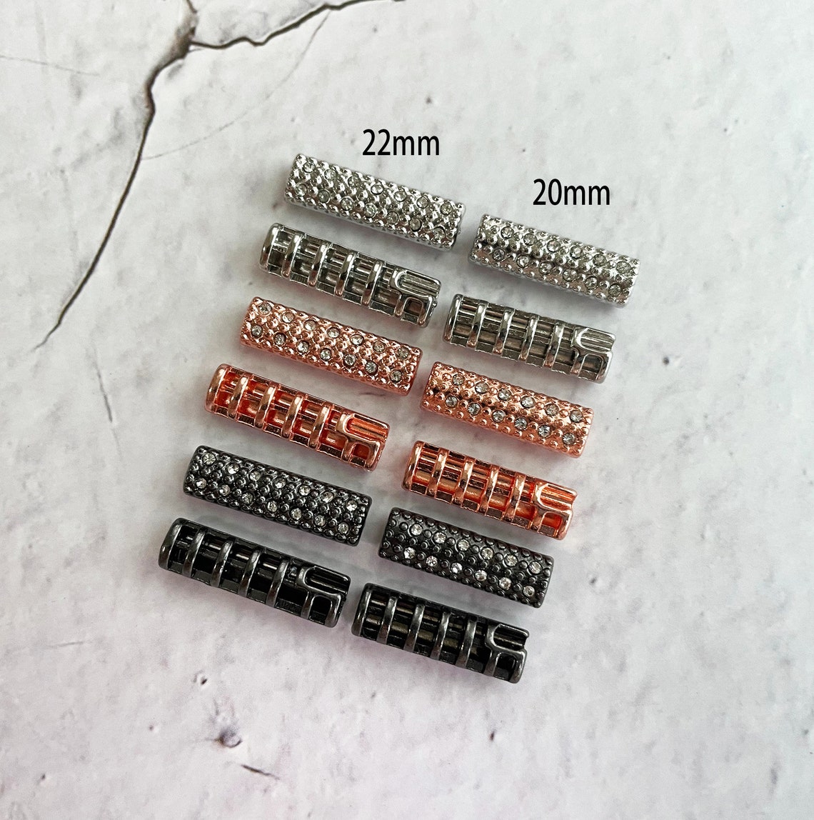 20mm 22mm Bling Crystal Quick Release Adapter Watch Lugs With - Etsy