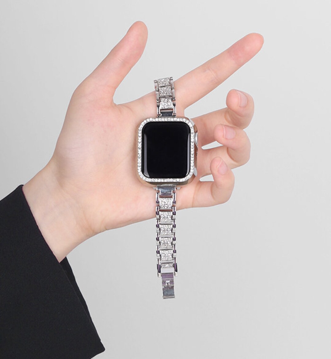 Fitbit Versa 1/2/3/4/lite Shiny Bling Chain Link Band, Fitbit Sense 1/2 ...