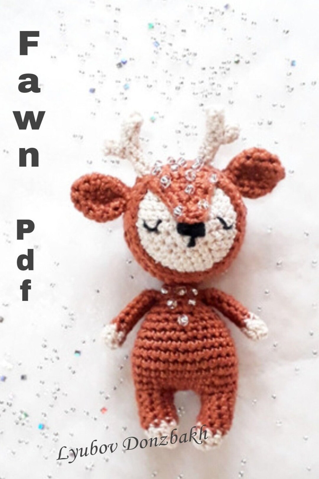 Small Crochet Pendant Fawn Pattern Tutorial Pdf - Etsy