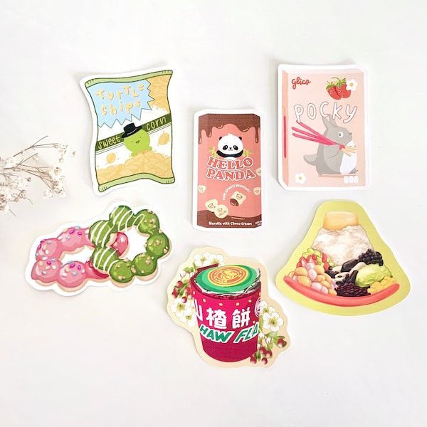 Asian Snack Sticker - Etsy