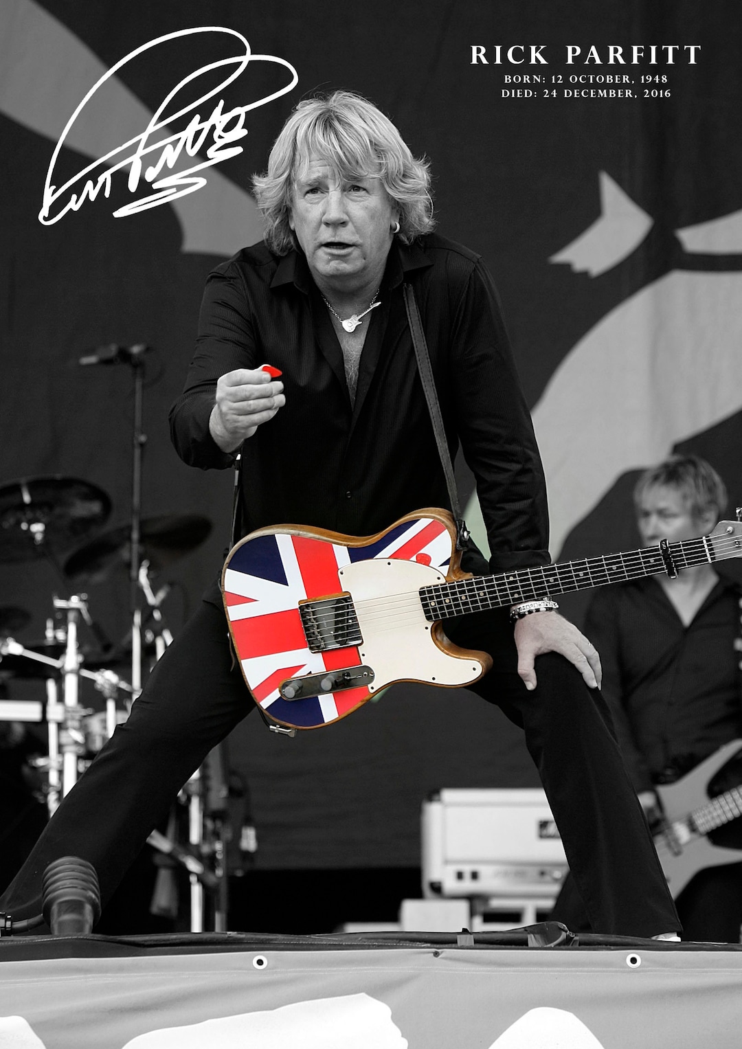 Rick Parfitt Poster Wall Art Print - Status Quo - Signed (copy) Tribute ...