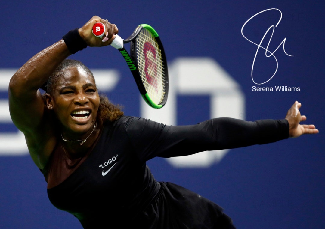 Serena Williams Signed Poster COPY Motivational Tennis Wall Art Tennis ...