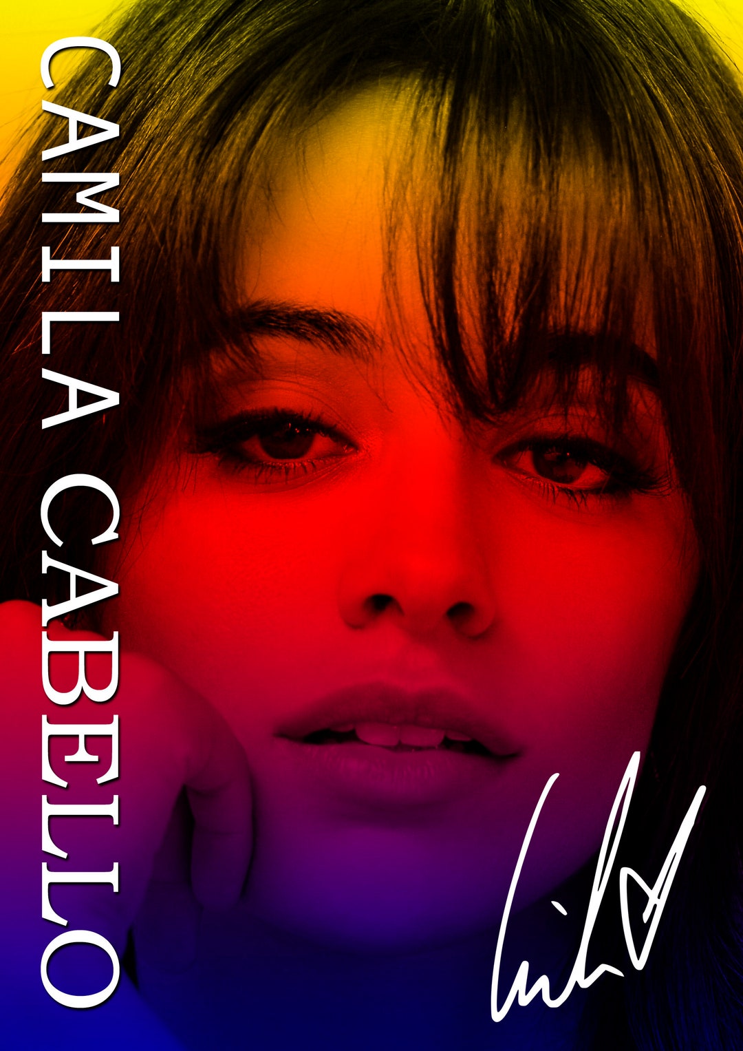 Camila Cabello Poster Wall Art Print Signed copy Memorabilia 7 A4 29.7 ...