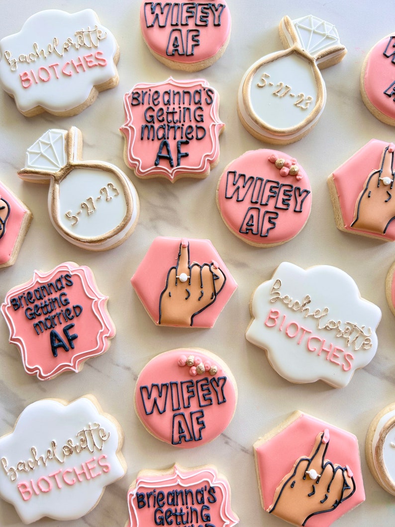 Bridal Shower/ Bachelorette Cookies - Etsy